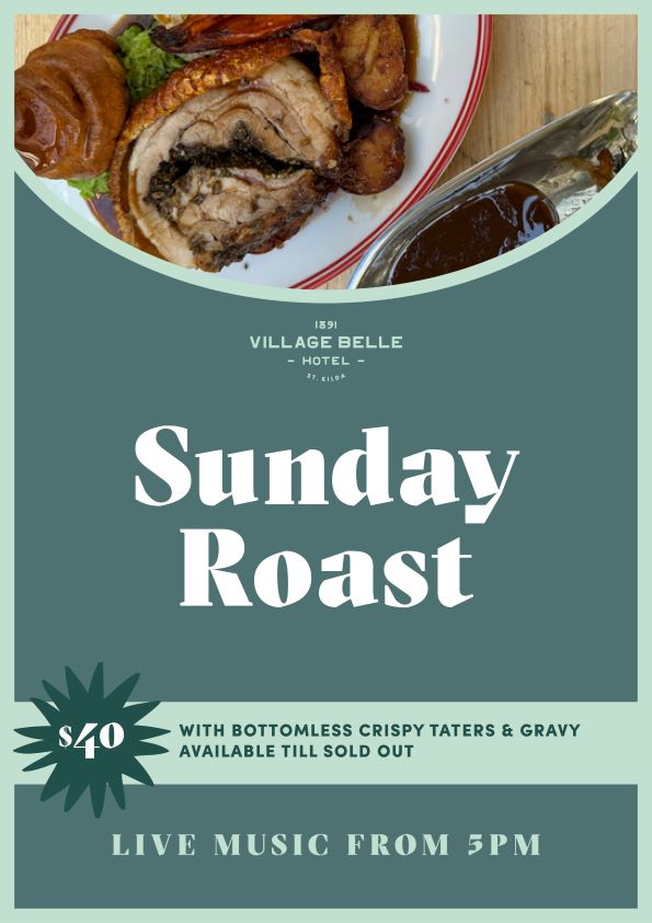 Sunday Roast - Village Belle Hotel - Iconic St Kilda Pub